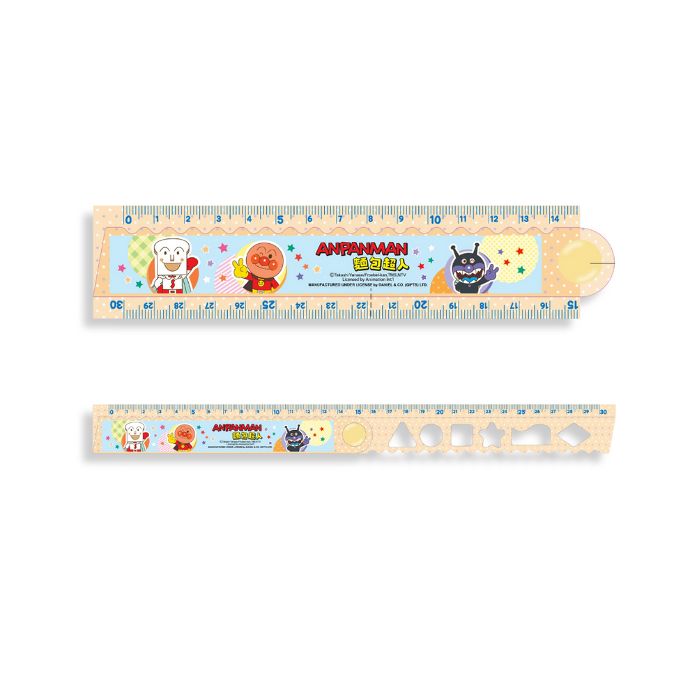 Anpanman 30cm Double-Sided Folding Ruler – TTSO